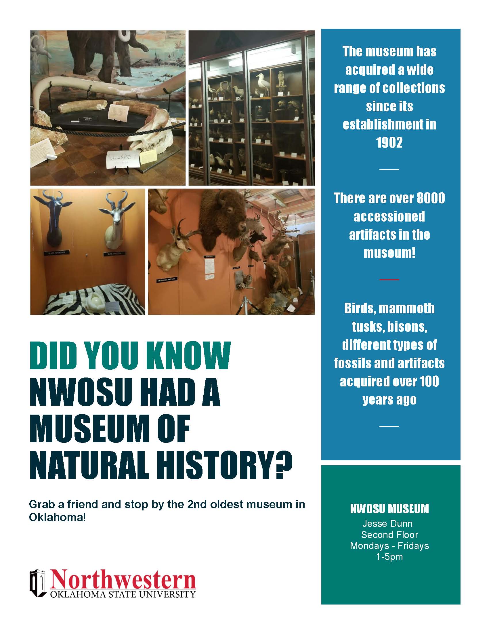 Museum of Natural History | Northwestern Oklahoma State University
