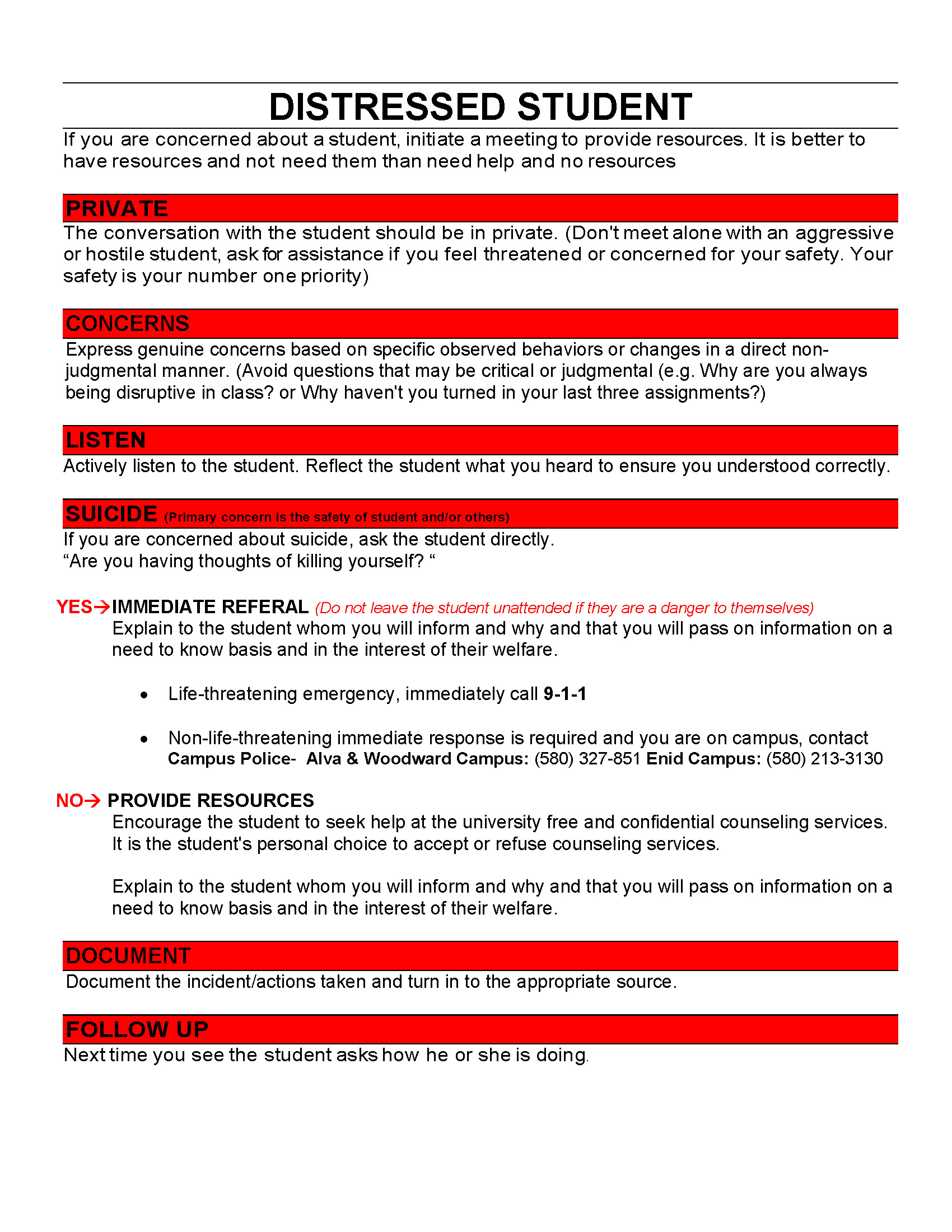 Counseling Services | Northwestern Oklahoma State University