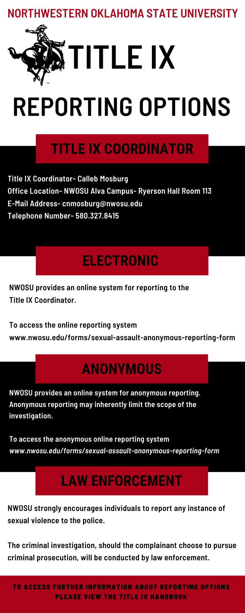 Title IX | Northwestern Oklahoma State University
